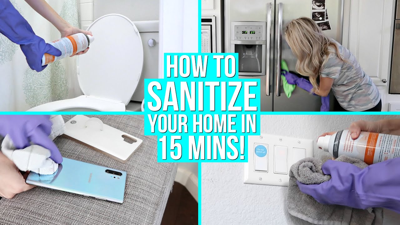 HOW TO DISINFECT YOUR HOME IN 15 MINUTES! *Must watch!