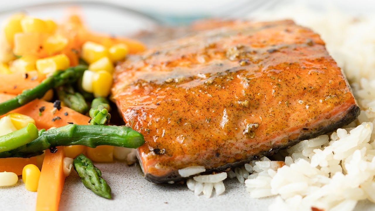 Honey Mustard Baked Salmon Filets