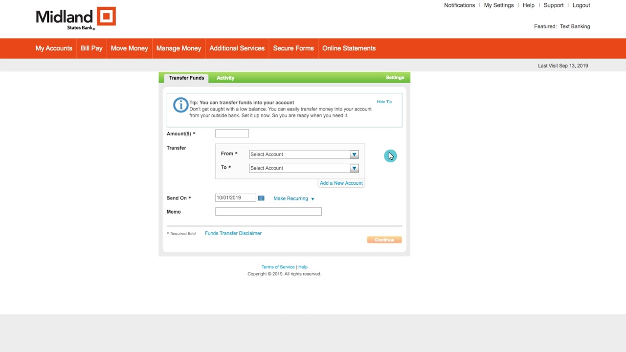External Transfers Tutorial