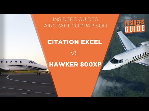 The Insiders' Guide Aircraft Comparison: Cessna Citation Excel vs Hawker Beechcraft 800XP