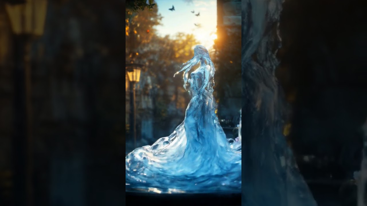 Mesmerising Water Dance | Fluid Motion Art Video #animation #aianimation #dance #water #motionvideo