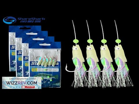 5 Hooks Sabiki Rigs Saltwater Fishing Lures Bait Rigs Real Fish Skin Review
