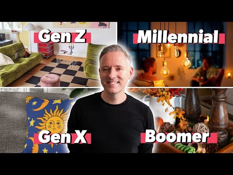 Gen Z vs Millennial vs Gen X vs Boomer PART 2 | Interior Design Trends