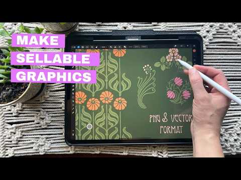 Design Sellable Clipart Sets on Your iPad: SVG, Graphics Sets, and PNG
