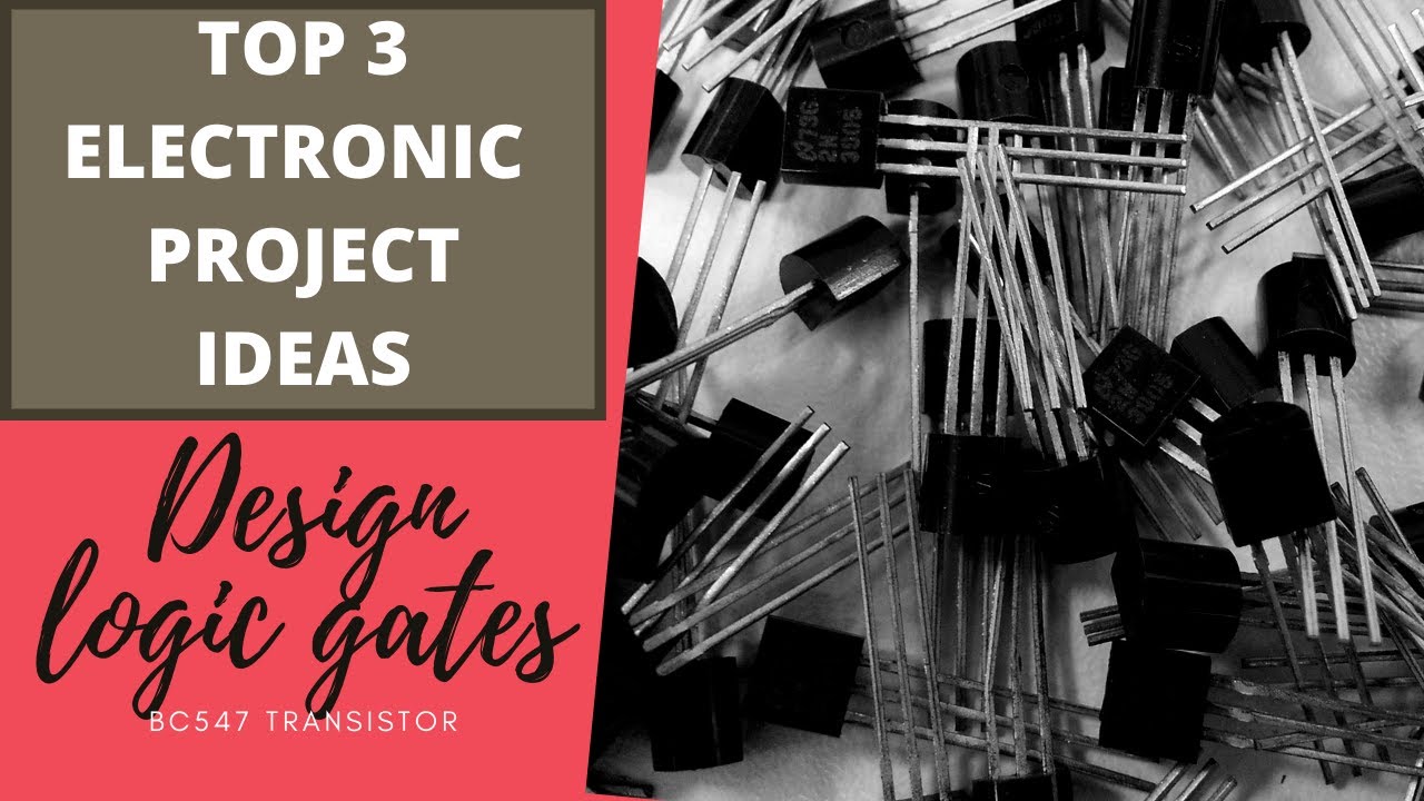 Top 3 simple electronic project ideas using BC547 transistors!