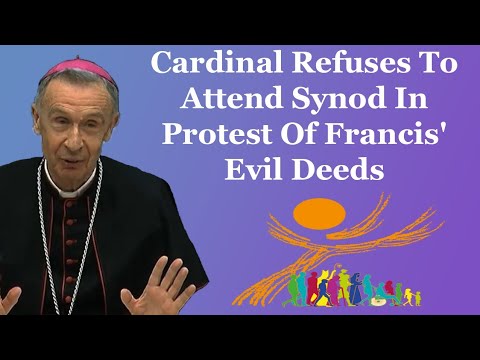 Cardinal Refuses To Attend Synod Because Of Francis’ Evil Deeds ...