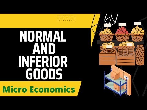 Normal Goods and Inferior Goods -(class 12) Microeconomics Video Lecture