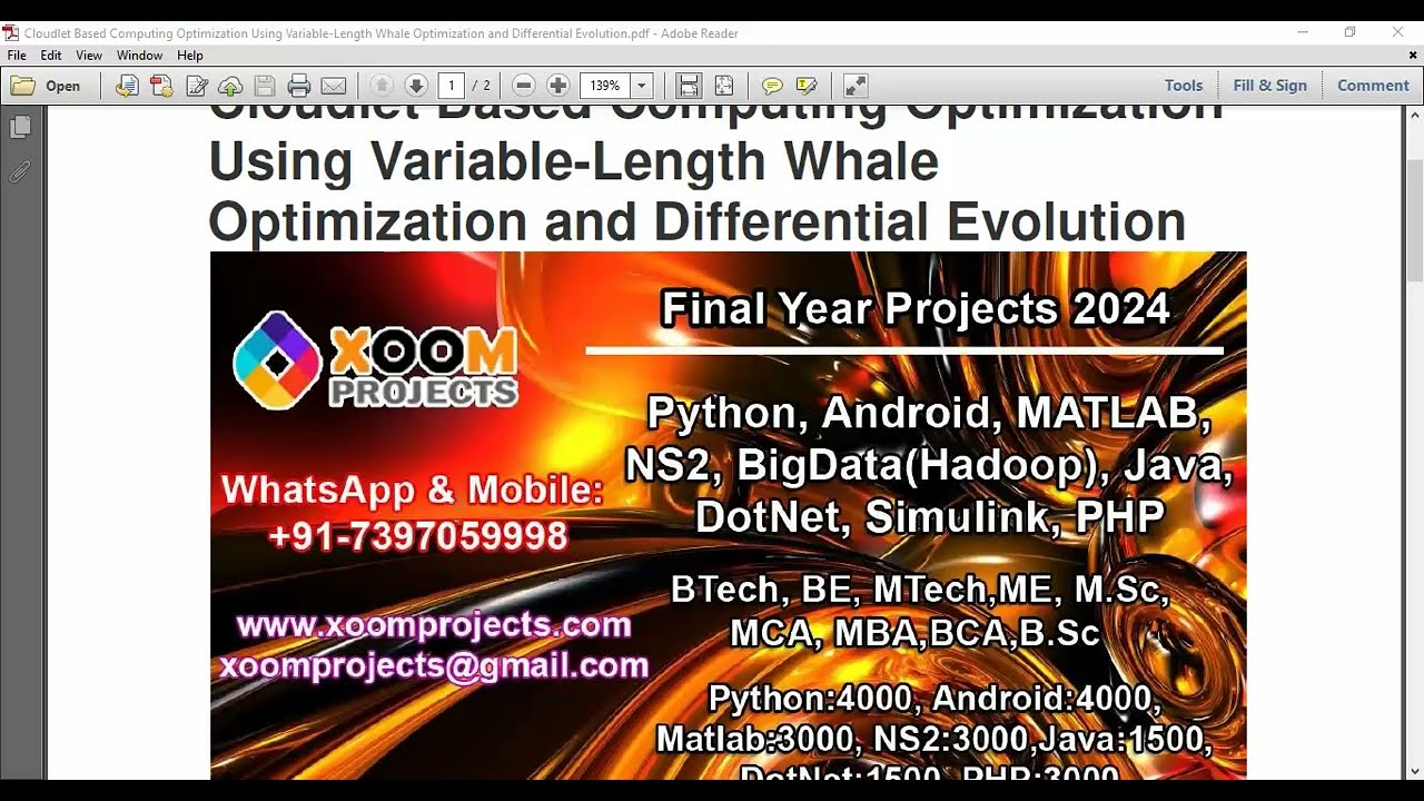 Cloudlet Based Computing Optimization Using Variable Length Whale Optimization and Differential Evol