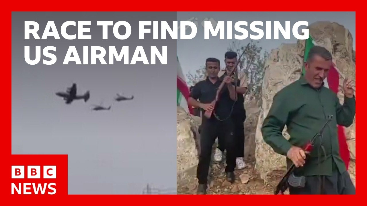 Trump threatens ‘hell’ on Iran as search for missing airman continues | BBC News