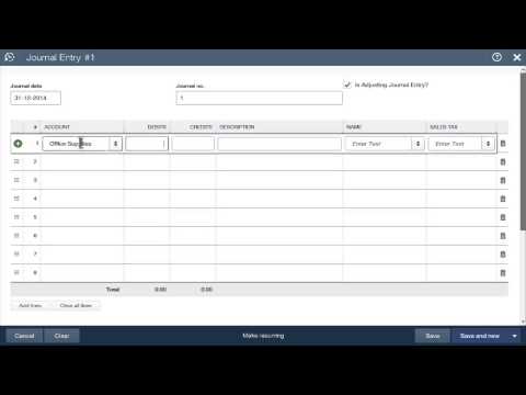 Journal Entries in QuickBooks Online as an Accountant