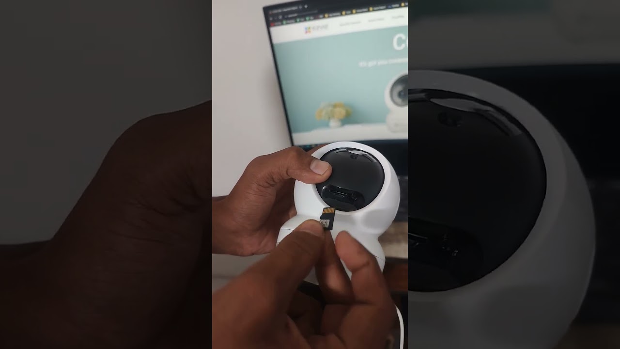 how to insert Memory card In C6N EZVIZ # #unbox #wificamera #c6n #smarthomecamera #ezvizcamera