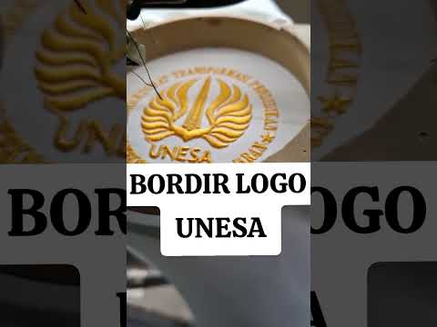 UNESA LOGO #bordir #logo #embroiderymachine #bordirkomputer #embroidery #disidoarjosaja
