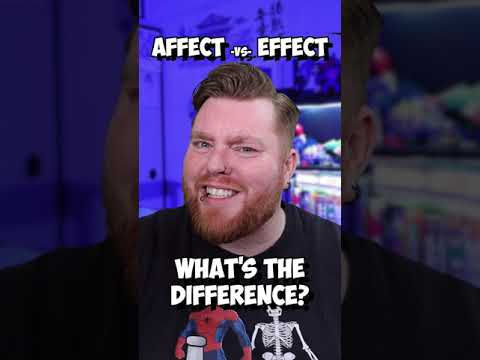 What's the difference between effect and affect? 😱