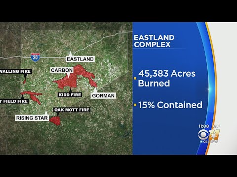 Eastland Complex Fire Only 15% Contained