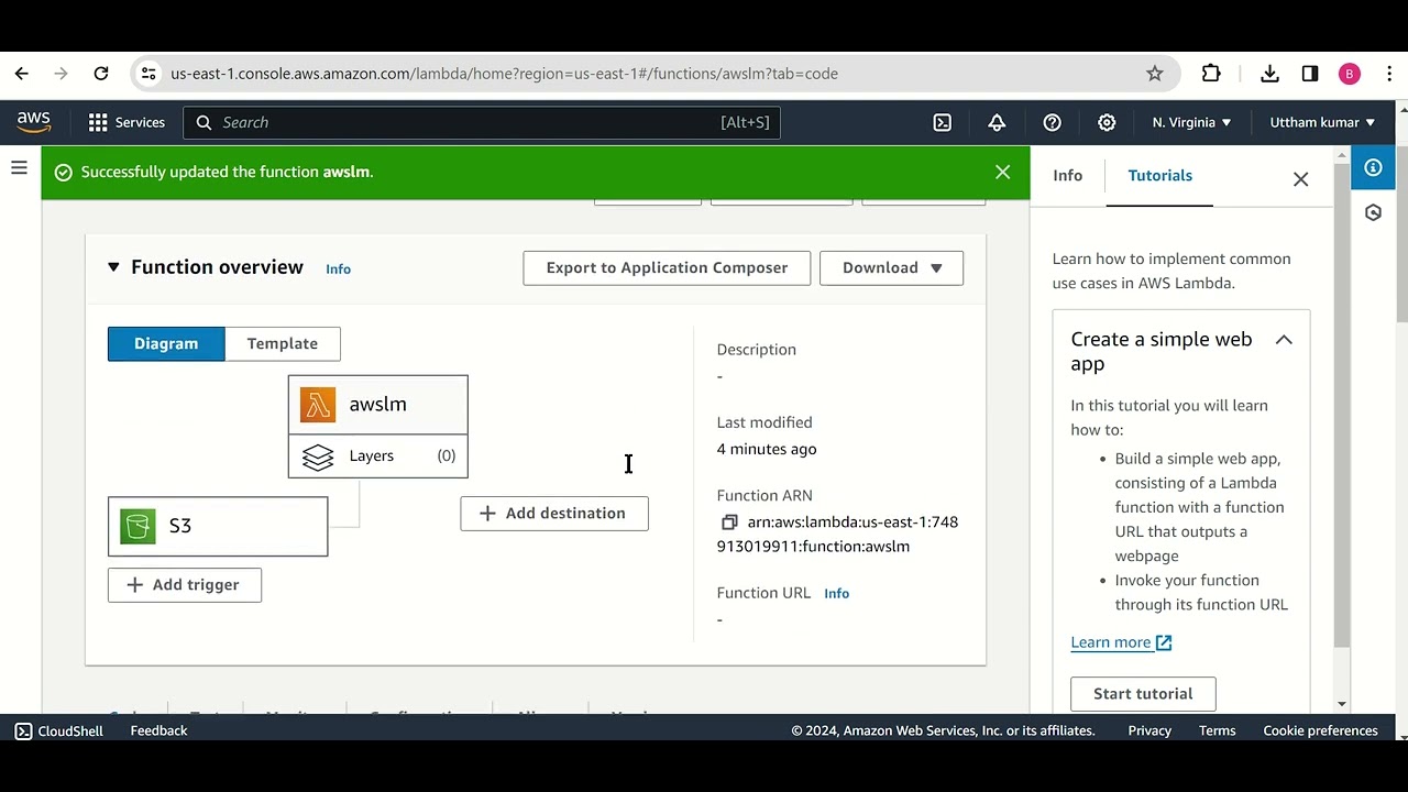 Scanning text from image  by using AWS Lambda ,Textract and s3 bucket
