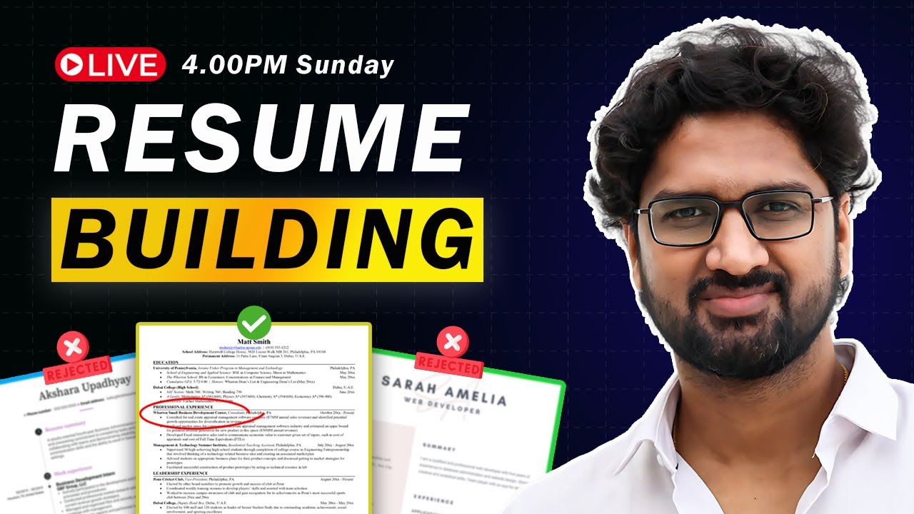 LIVE Resume Building Workshop | Craft a Job-Winning Resume for Developers & Tech Roles