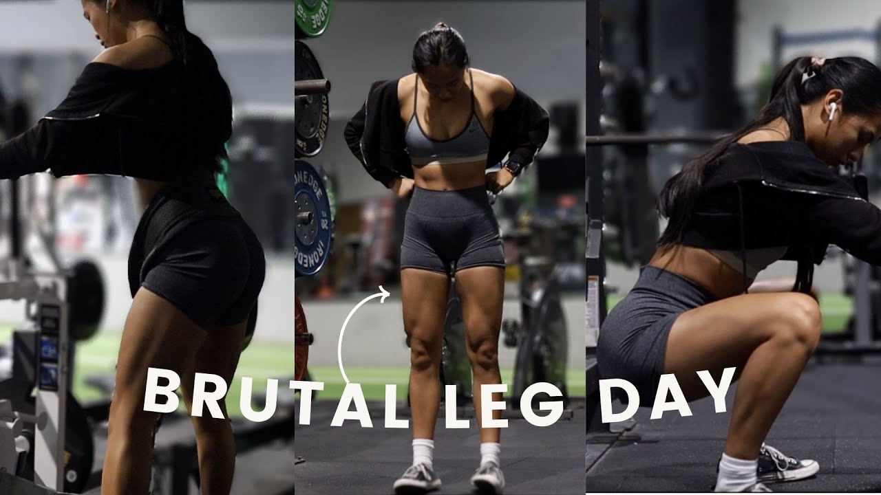 IFBB Bikini Prep Series - 10 WEEKS OUT | Quads & Legs Raw Workout