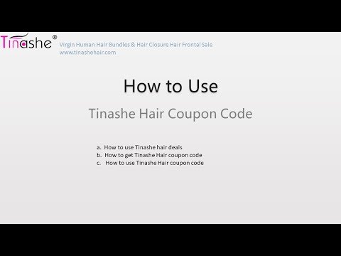 How to use tinashe hair coupon code?