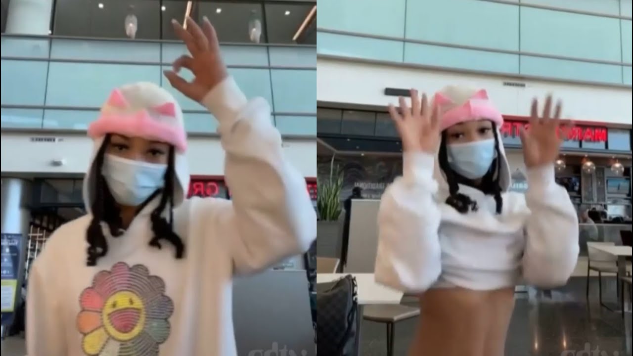 Coi Leray In Takashi Murakami Rhinestone Hoodie