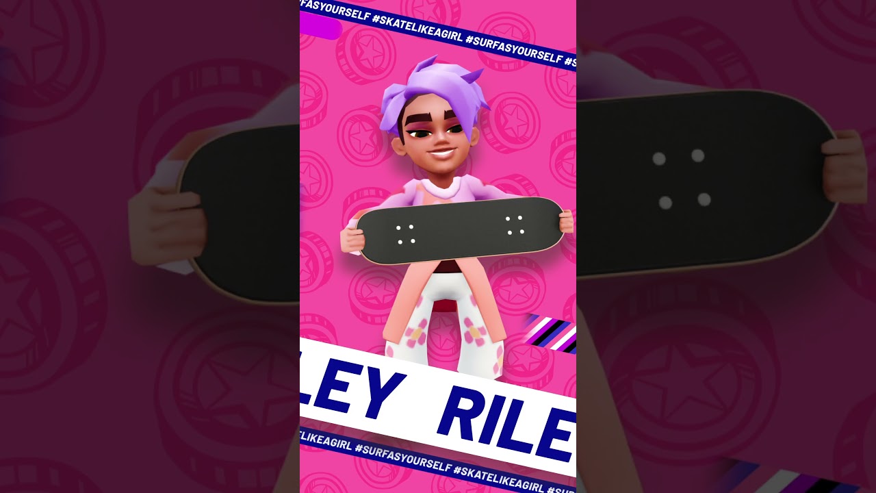 Choose your Surfer - Riley #skatelikeagirl  #surfasyourself #subwaysurfers