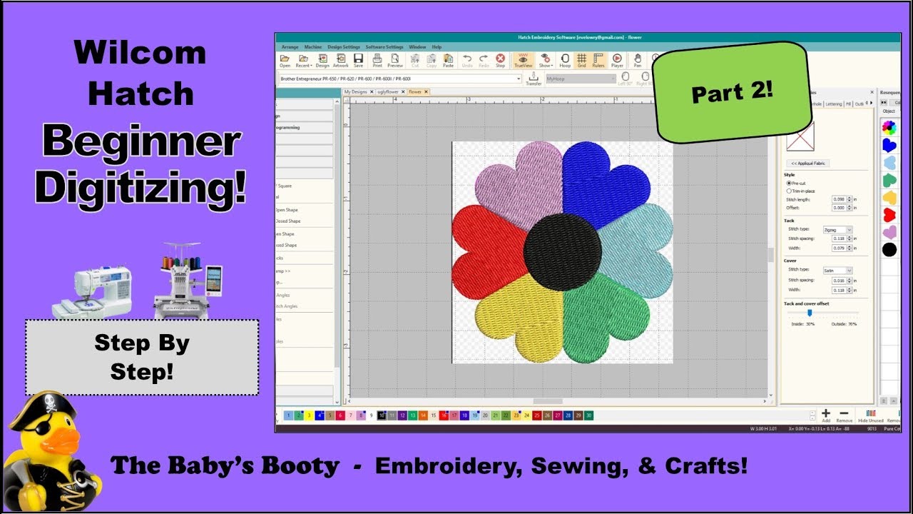Wilcom Hatch Tutorial - Part 2 An Introduction to Digitizing!