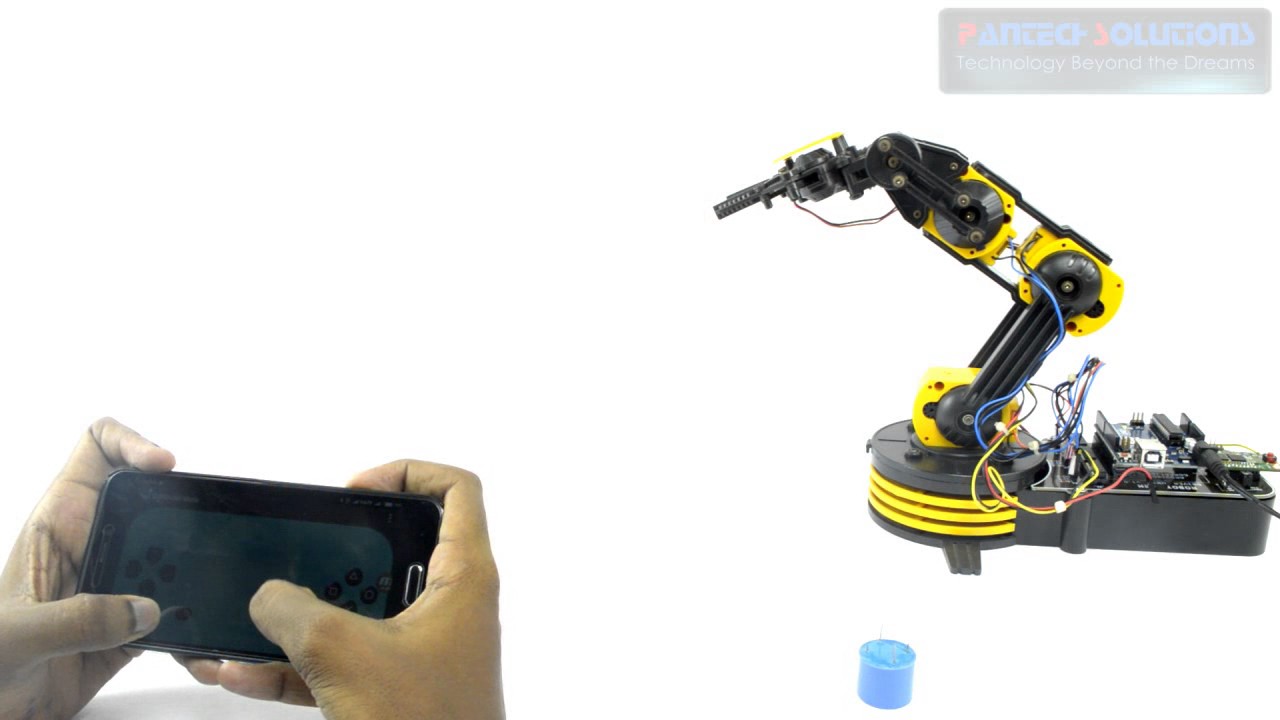 Android Controlled Robotic Arm