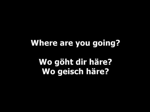 Swiss German Lesson
