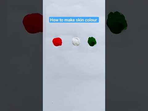 How to make skin colour #paintmixing #colormixing #satisfying #asmrart