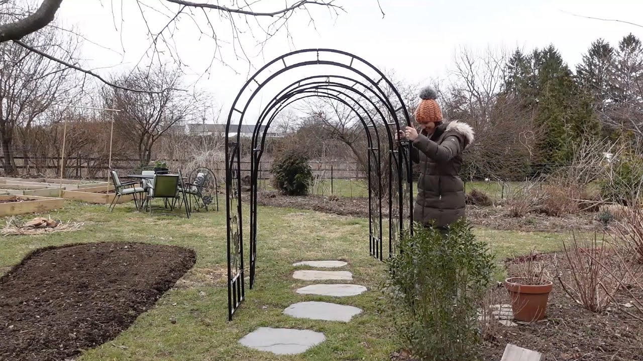 Creating Hummingbird Way in the Hydrangea Room // Garden Arbor Installation // Northlawn Flower Farm