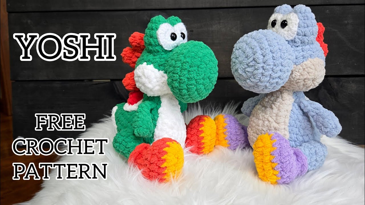 How to Crochet Yoshi : FREE PATTERN TUTORIAL