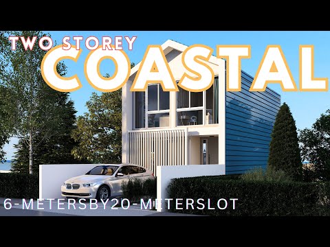 Two-Story Coastal Style Home Design