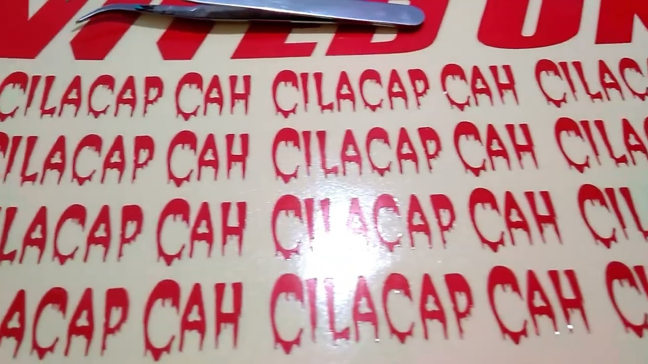 repeat order sticker cah cilacap/cah maos - cutting sticker