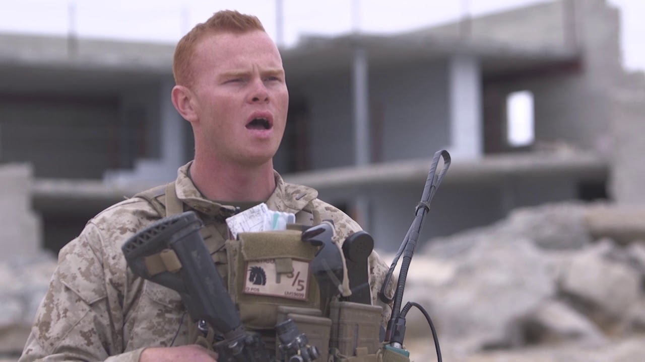 5th Marine Regiment, 1st Marine Division, execute mobility and defensive lane training