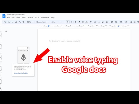 Fix google docs can't turn on your microphone
