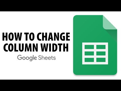 How To Change Column Width In Google Sheets