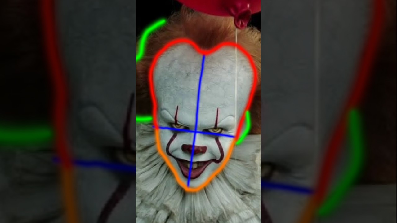 How to draw Pennywise 💀 #ytshorts #tutorial