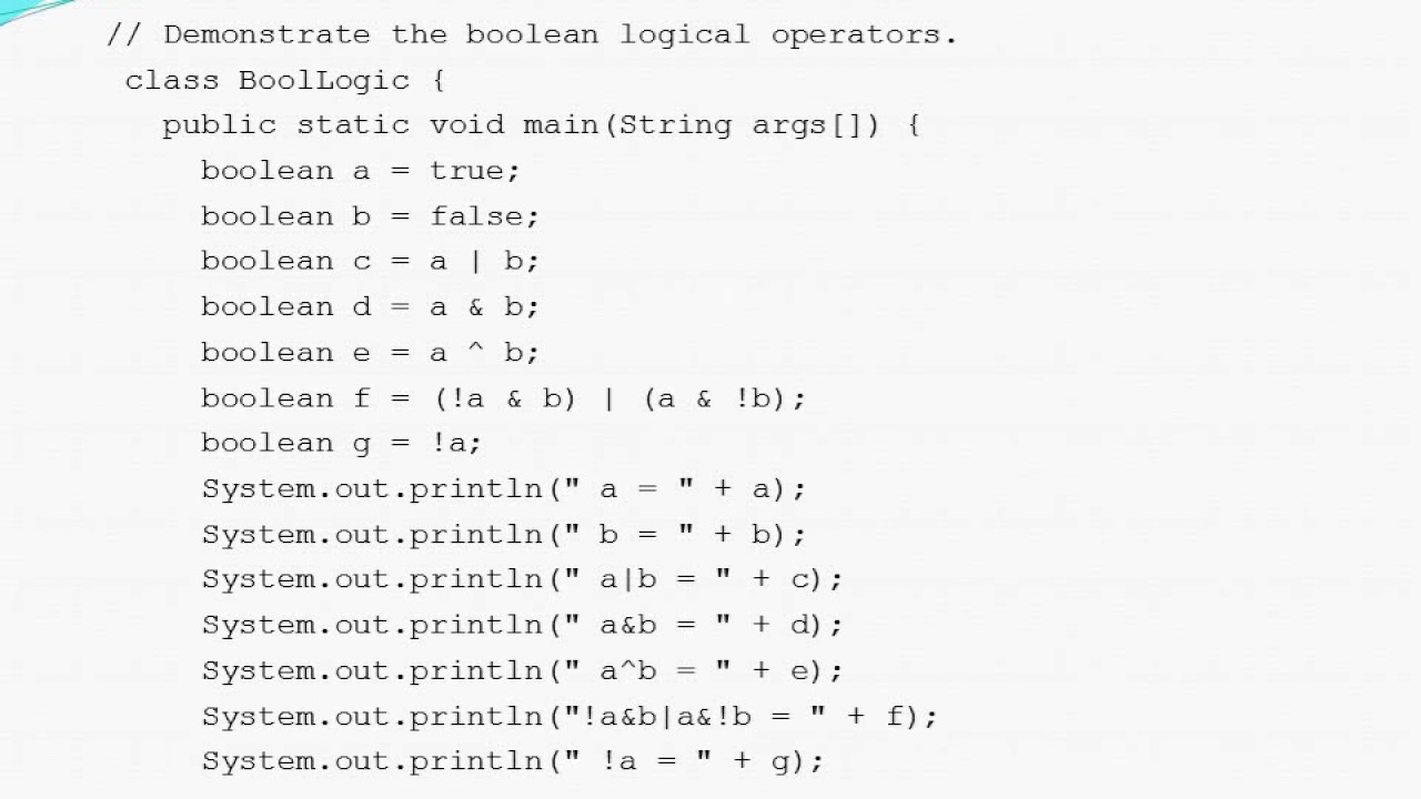Boolean Logical Operators - Java  (Short-Circuit)