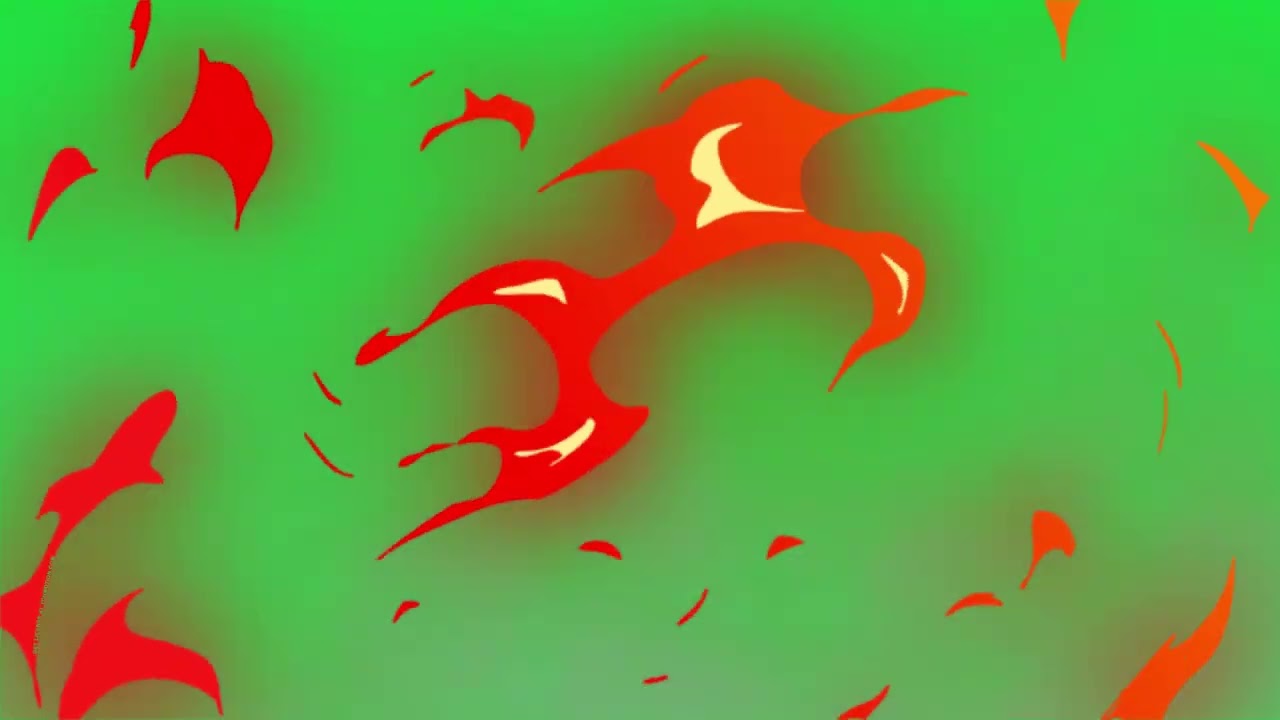 Fire Transition - Green Screen Animation #capcut #greenscreen