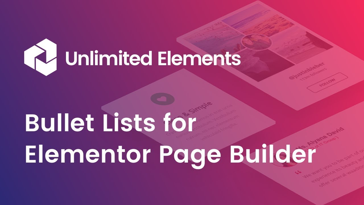 Bullet Lists for Elementor Page Builder