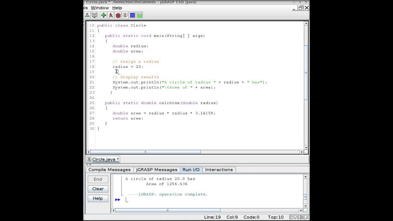 Java Chapter 3 Example