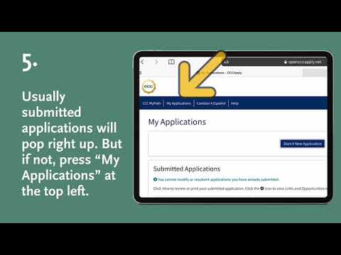 How to find your Open CCC confirmation number