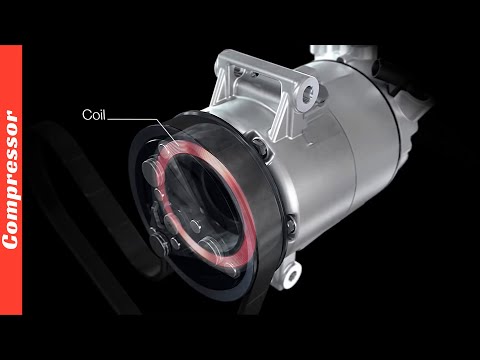 Car AC Compressor Clutch COIL: How it works? (3D Animation)