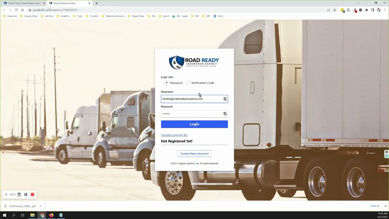 Road Ready Insurance - How to create a certificate of insurance