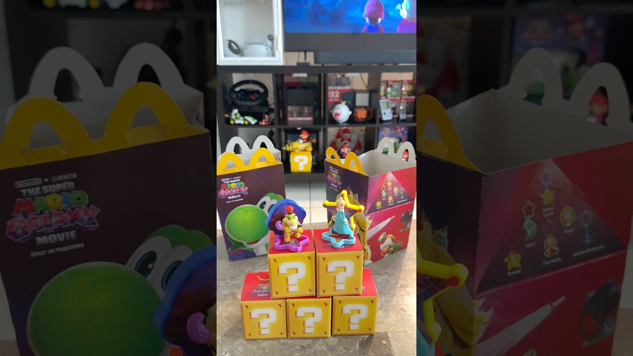Super Mario Galaxy Movie HappyMeal McDonald's #mario