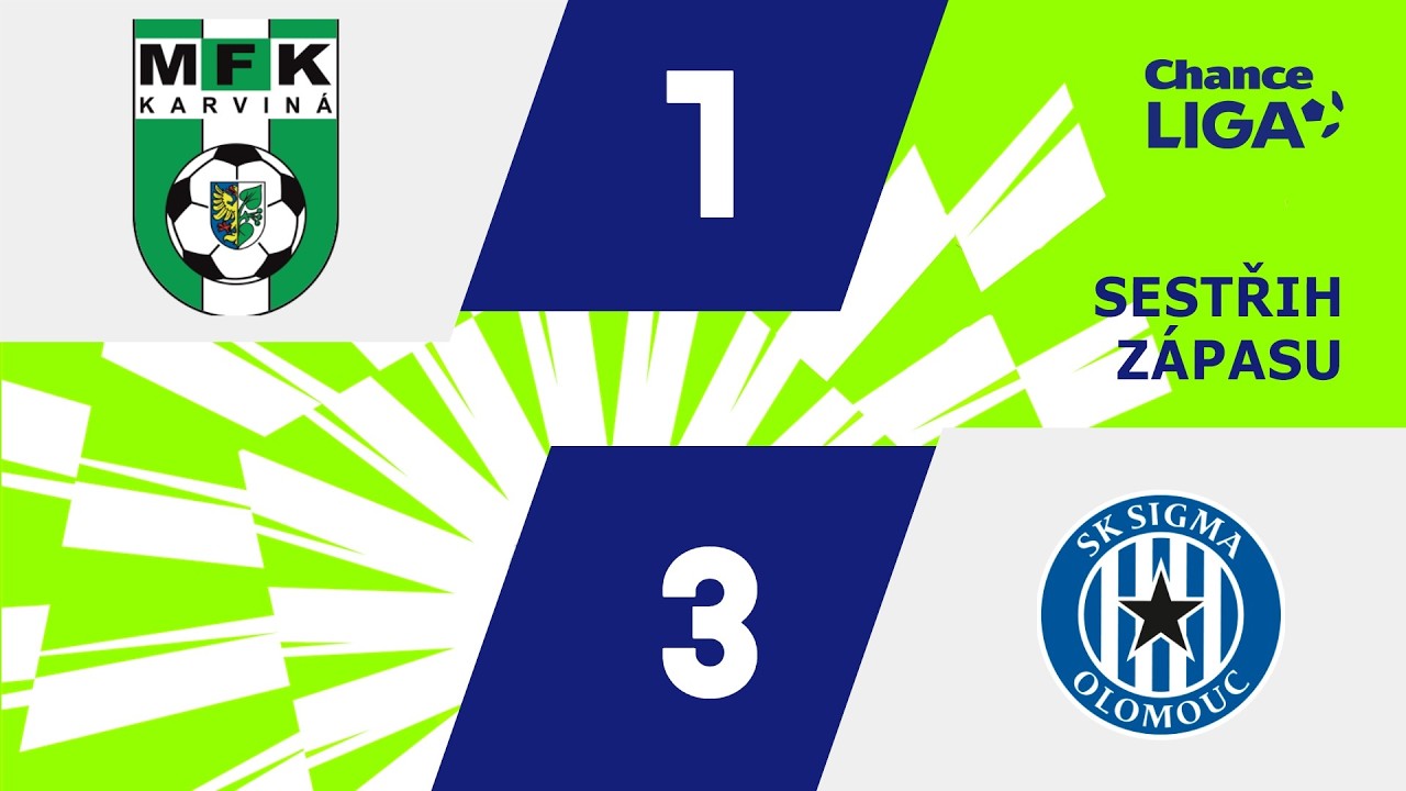 SESTŘIH: Karviná - Olomouc 1:3. Sigma rozhodla v druhém poločase