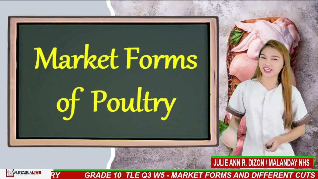 GRADE 10  TLE  - MARKET FORMS AND DIFFERENT CUTS OF POULTRY