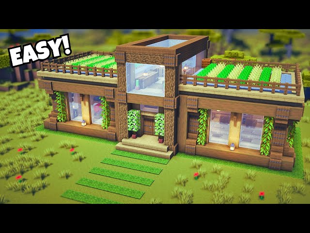 Wood Survival Base - Oak & Spruce Build (+Tutorial)🏡15 Minecraft Map