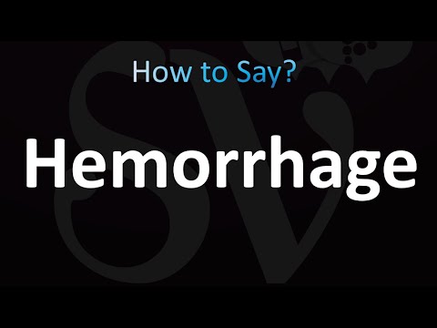 How to Pronounce Hemorrhage (CORRECTLY!)