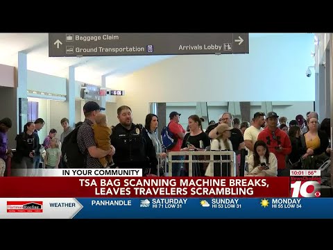 VIDEO: TSA’s baggage scanners down at Rick Husband Airport