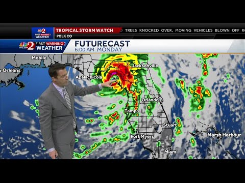 Tropical Storm Debby intensifies, could become Category 1 hurricane before landing in Florida